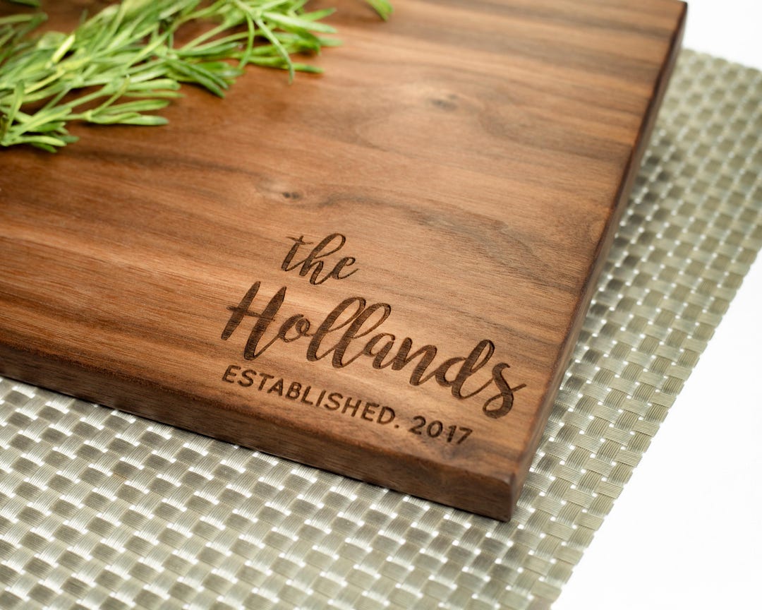 Personalized Name Cutting Board Engraved Housewarming Gift Custom ...