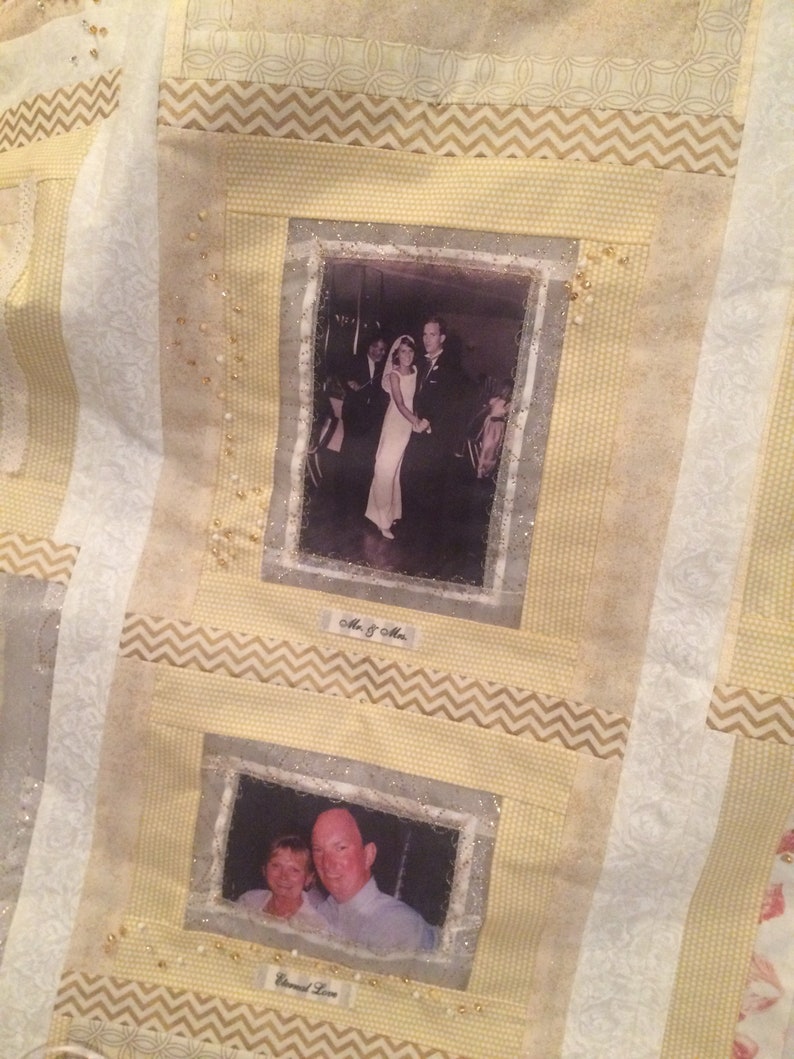 Photo Commemorative Wedding/anniversary Quilt - Etsy