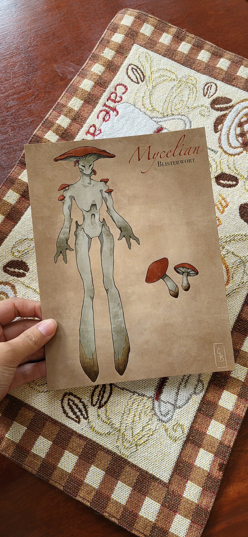 Mycelian: Blisterwort Art Print 6x8 - Etsy