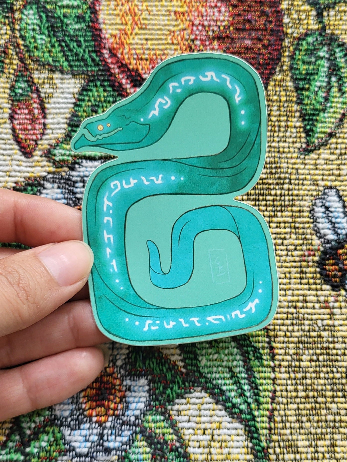 Green Mystic Eel Sticker (matte) - Etsy