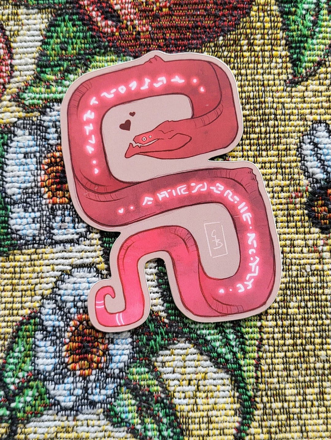 Pink Mystic Eel Sticker (matte) - Etsy