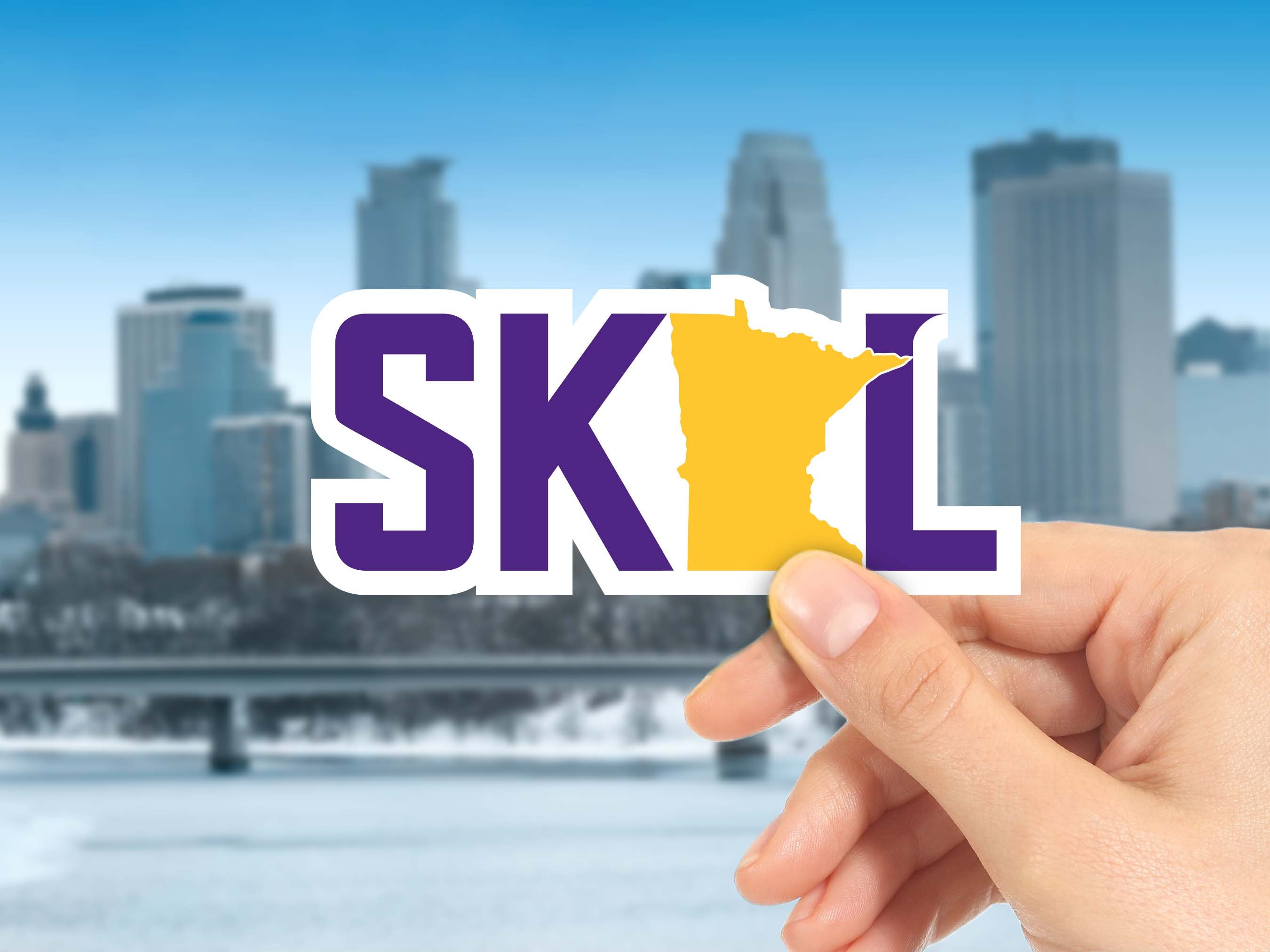 Minnesota Vikings Sticker Skol Decal Waterproof Skol Sticker - Etsy