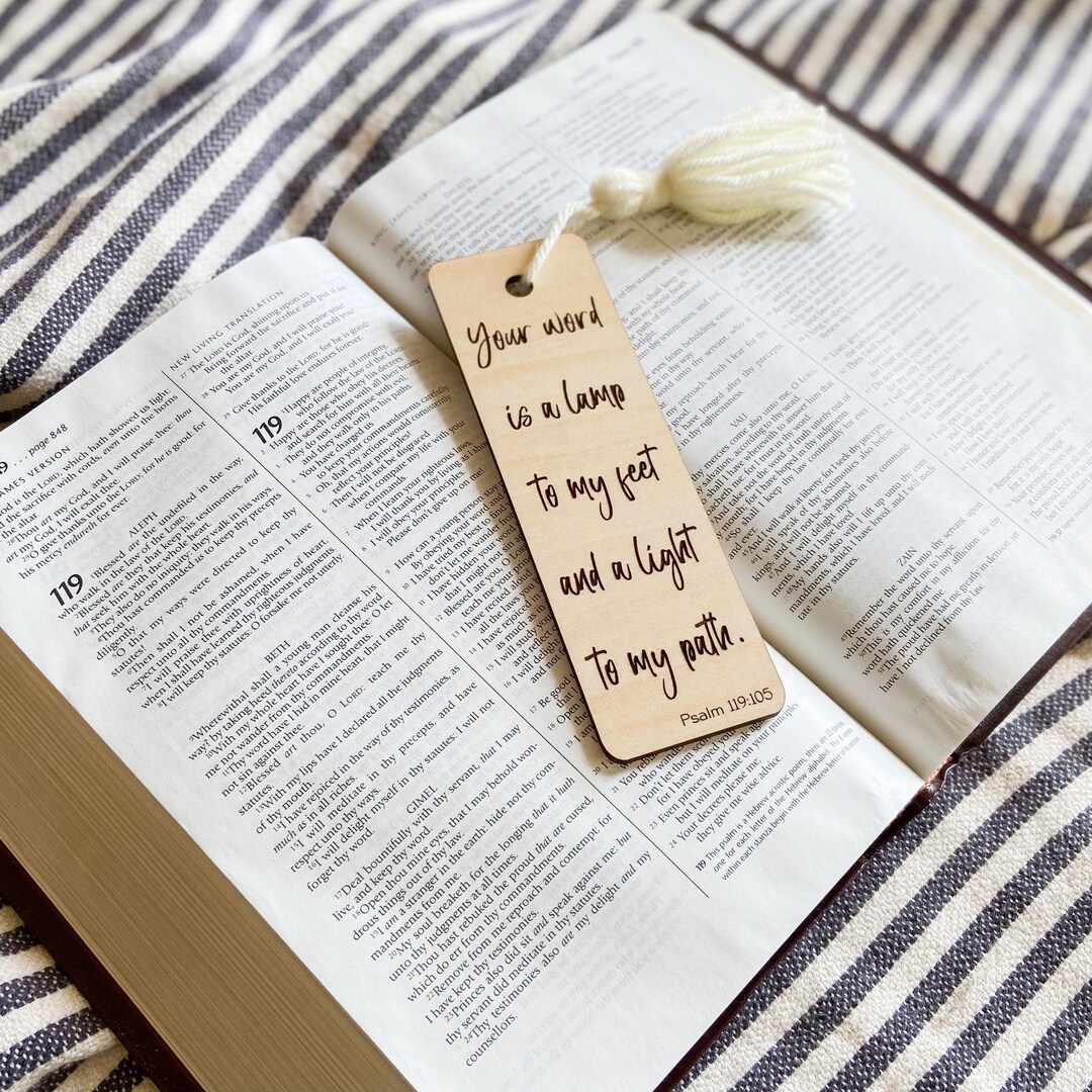 Bible Verse Bookmark / Wood Bookmark / Scripture Bookmark / - Etsy