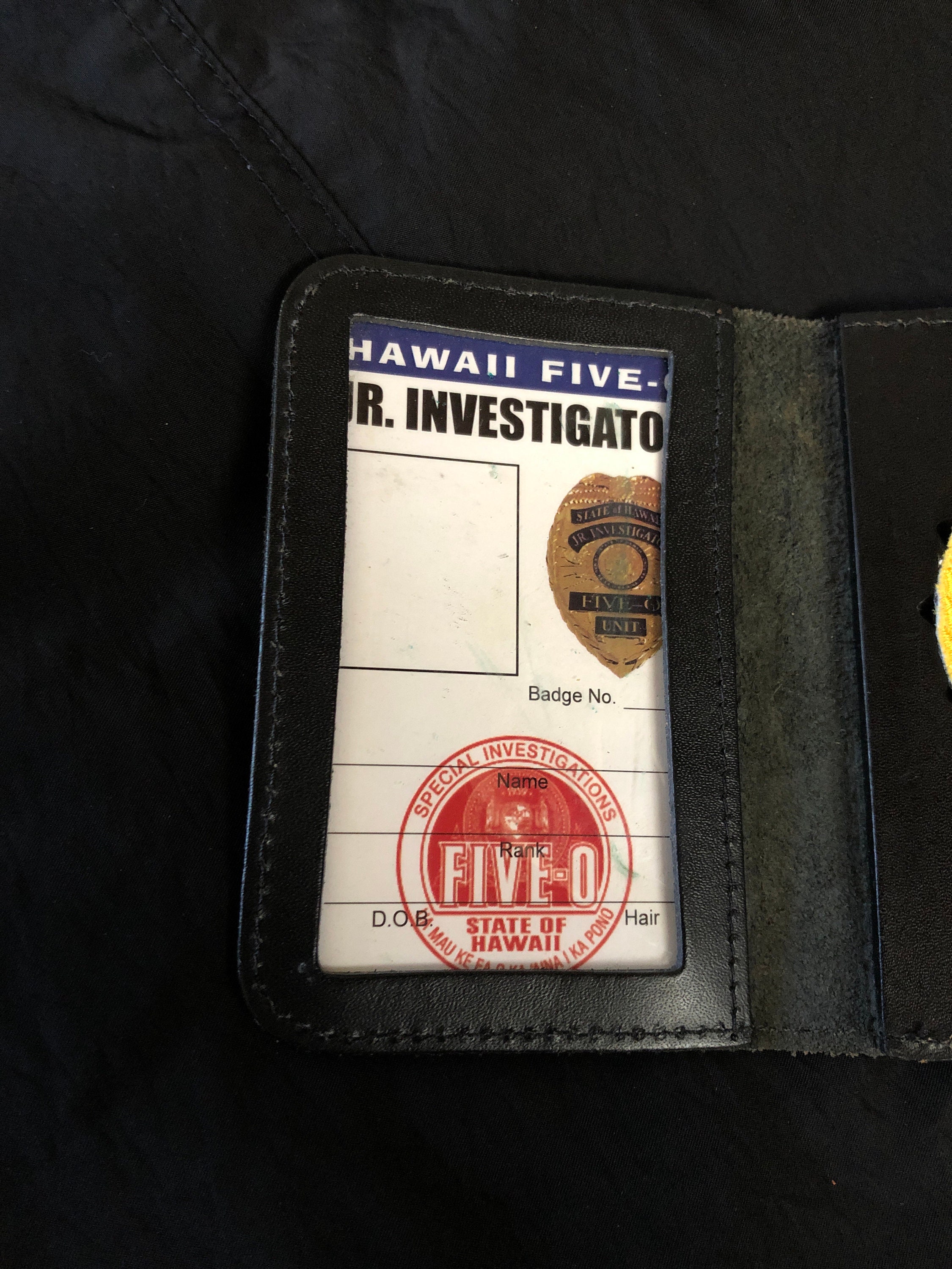Hawaii Five-0 Blank JR Investigator Badge ID Card - Etsy