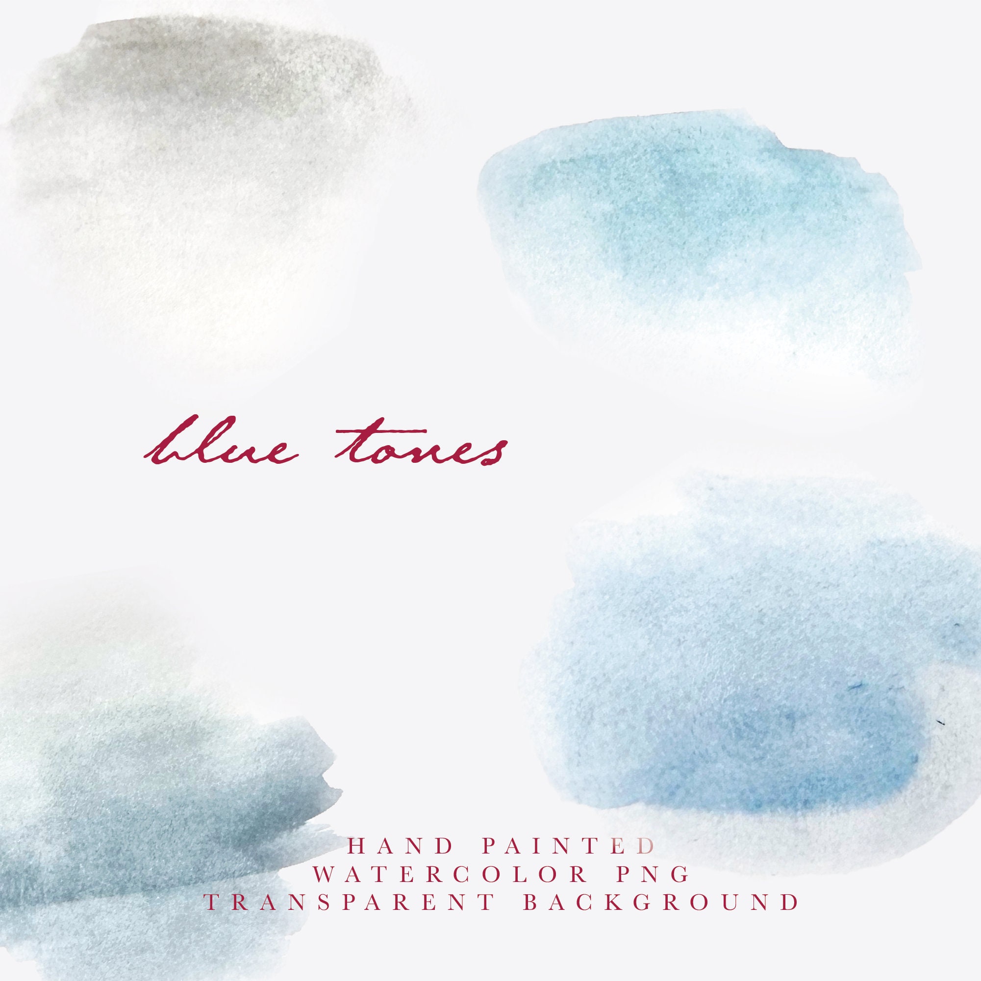 Watercolor Shapes Illustrations, Hand-painted Clipart, Bright Earthly ...