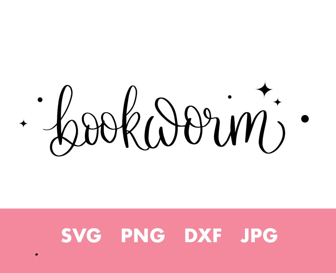 Bookworm SVG Bundle, Versatile Digital Designs, Great for Printing ...
