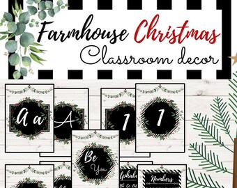 Christmas Classroom Decor Bulletin Board Printable - Etsy