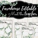 Farmhouse Meet the Teacher Templates | Farmhouse Classroom Theme ...