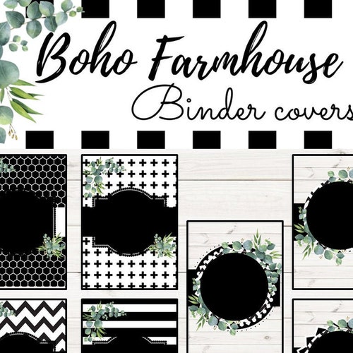 Binder Covers and Spines SPOTTY BRIGHTS Editable - Etsy