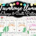 Farmhouse Llama & Cactus Wall Decor Llama and Cactus Posters Farmhouse ...
