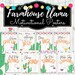 Farmhouse Llama & Cactus Wall Decor Llama and Cactus Posters Farmhouse ...