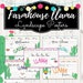 Farmhouse Llama & Cactus Wall Decor - Llama and Cactus Posters ...