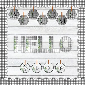 Farmhouse Bulletin Board Kit | Bulletin Board Borders, Banners ...