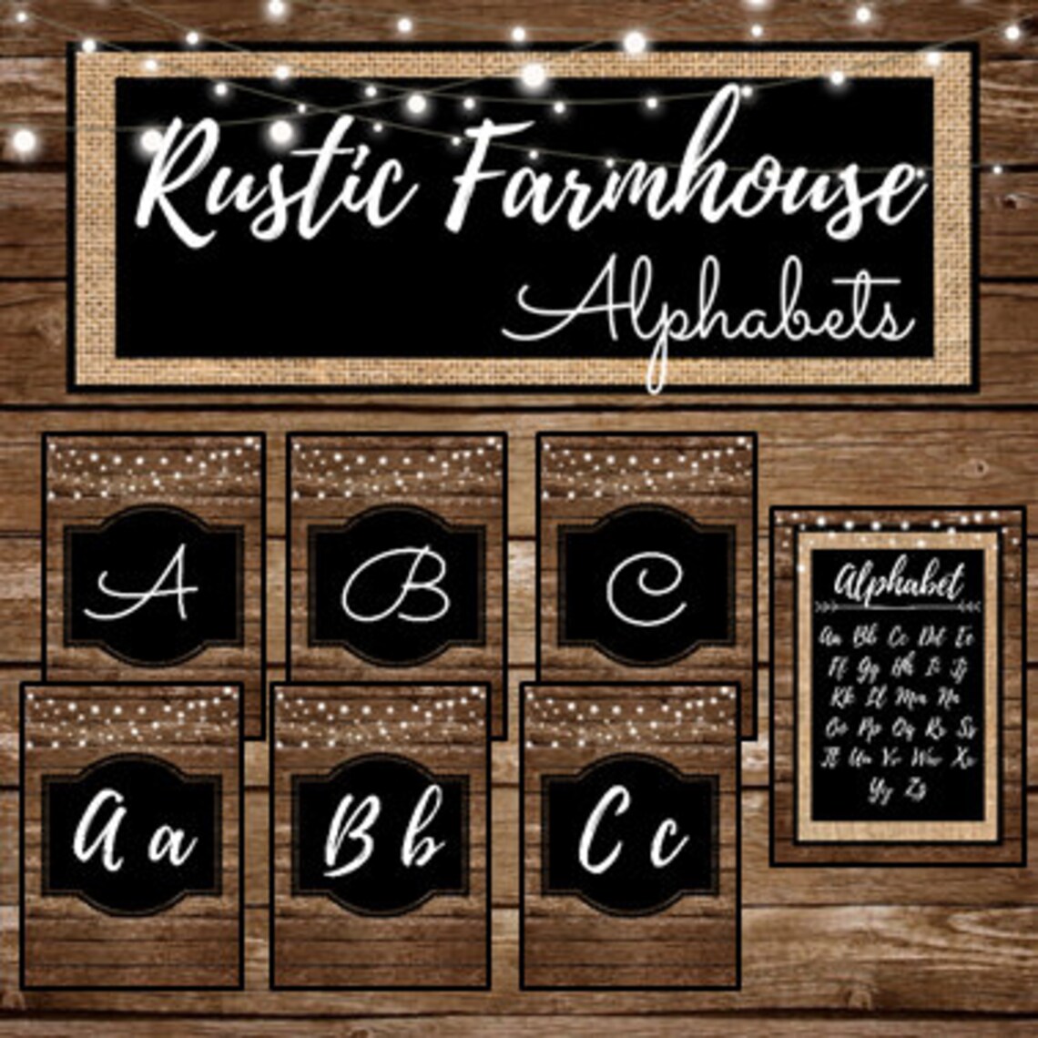 Farmhouse Rustic Editable Classroom Decor Bundle Rustic - Etsy