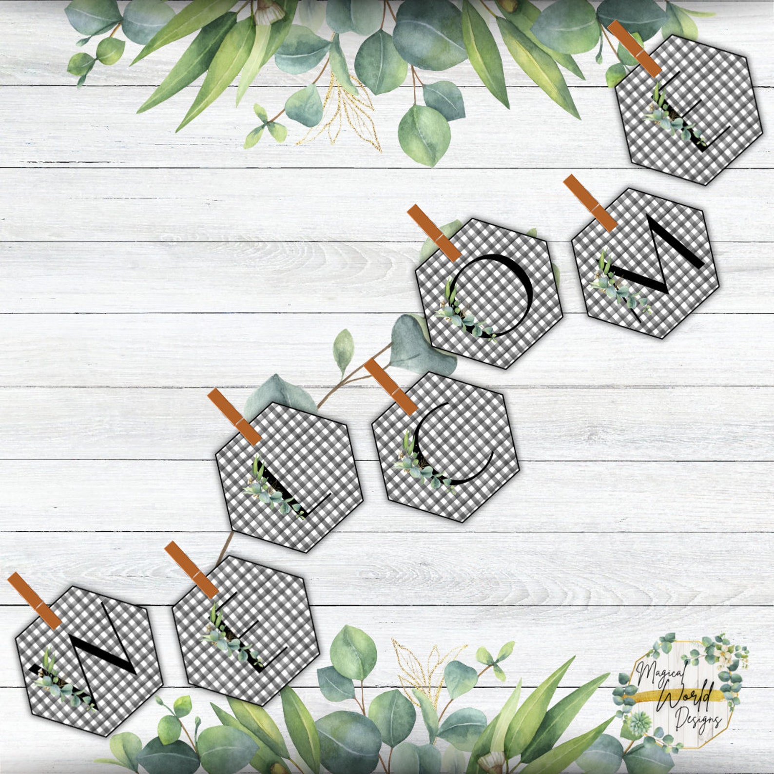 Farmhouse Classroom Welcome Sign Bunting Farmhouse Welcome Banner ...