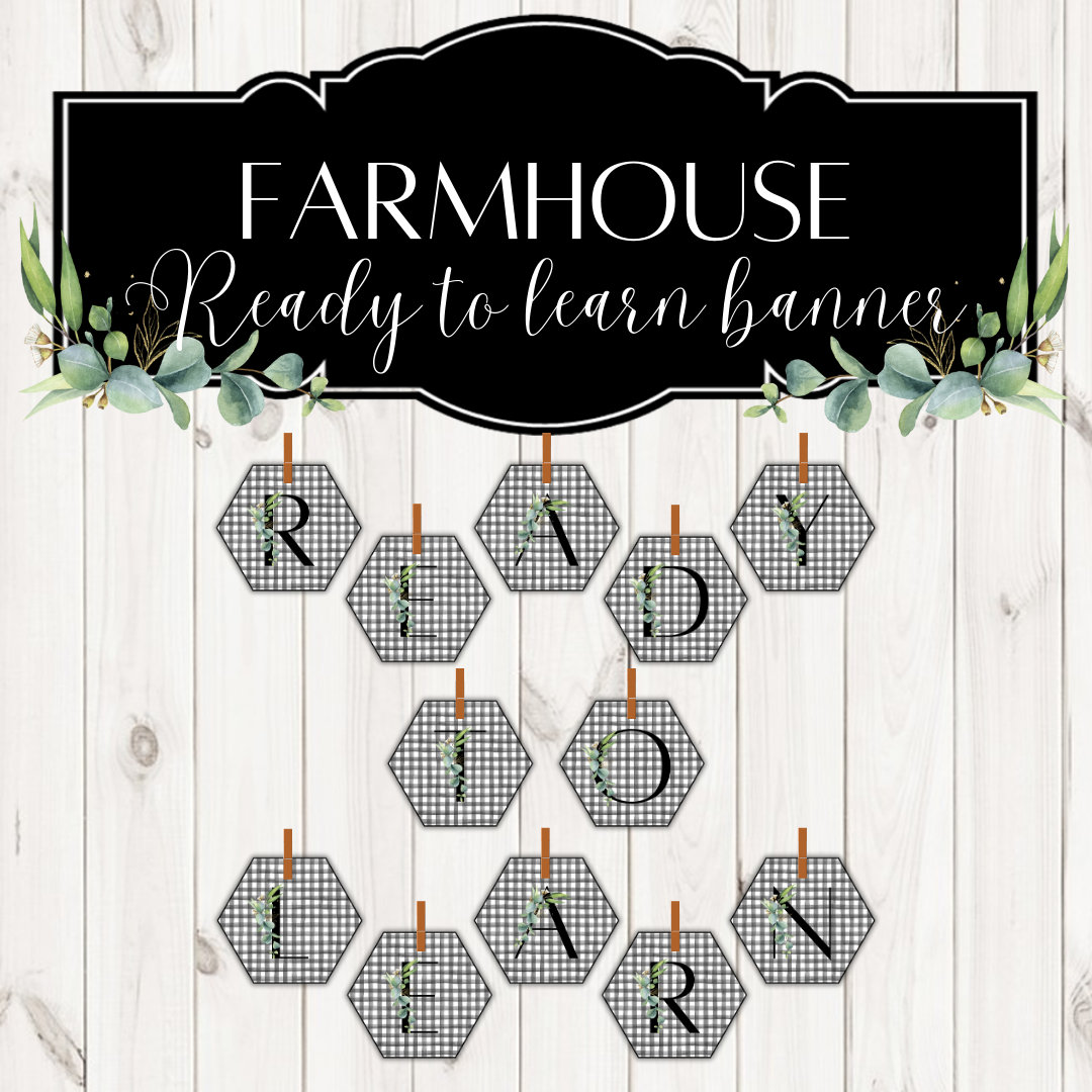 Farmhouse Bulletin Board Kit | Bulletin Board Borders, Banners ...