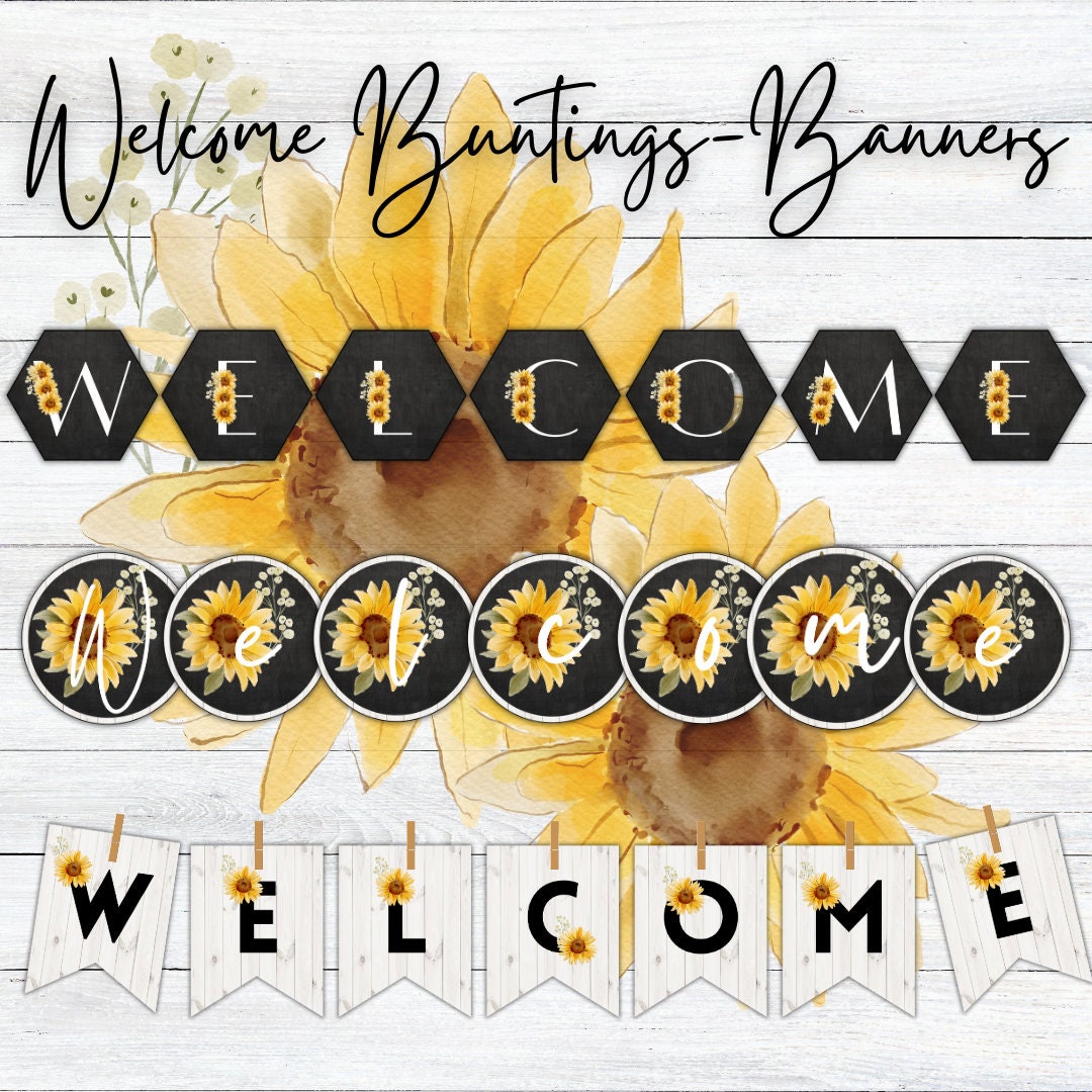 Sunflower Farmhouse Bulletin Board Kit | Bulletin Board Borders ...