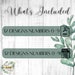 Farmhouse Patterns Numbers Display - Bulletin Board Numbers Bundle ...
