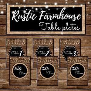 Farmhouse Rustic Editable Classroom Decor Bundle | Rustic Wood, Burlap ...