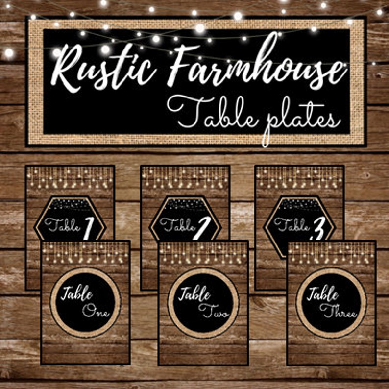 Farmhouse Rustic Editable Classroom Decor Bundle | Rustic Wood, Burlap ...