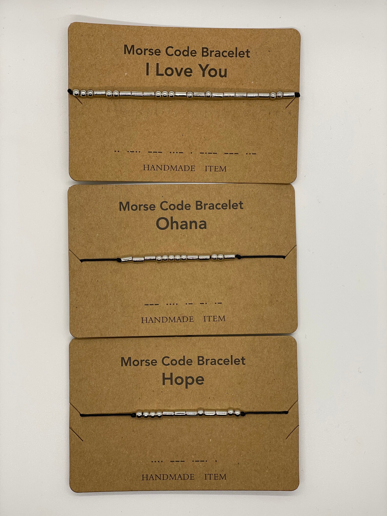 Morse Code Bracelet Morse Code Beaded Bracelet Bracelet - Etsy