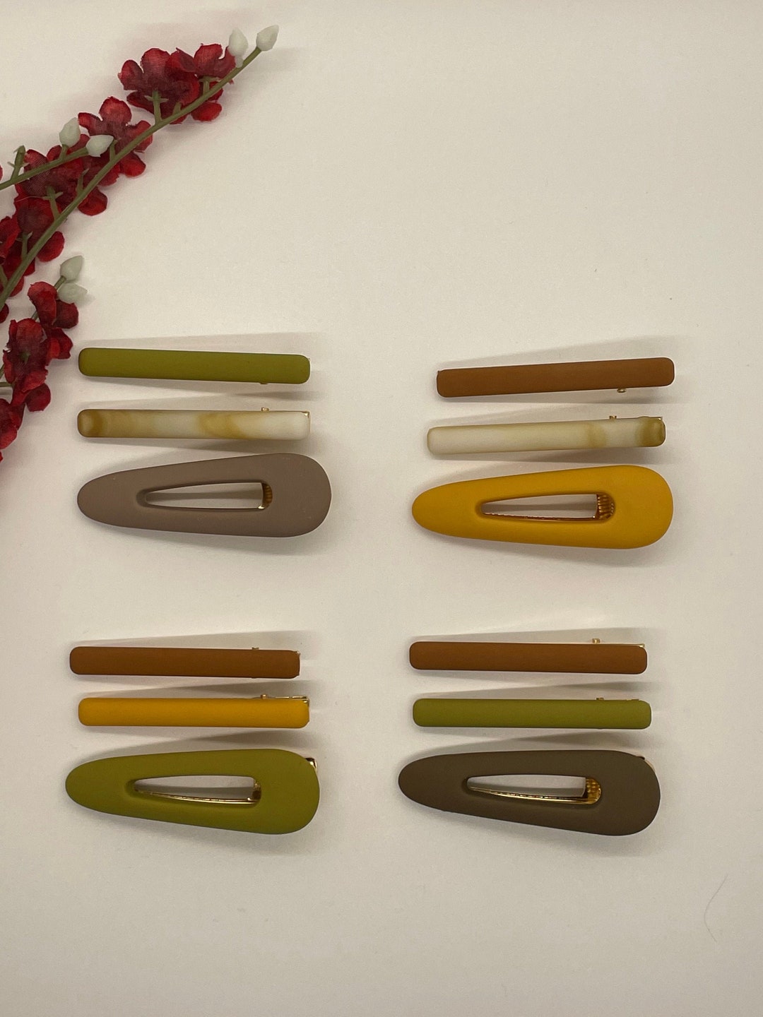 Triple Hair Clips, Hair Accessories, Hair Clips, Hair Claw Clips ...
