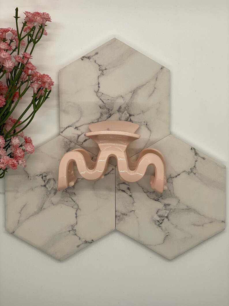 Chicago Hair Claw 3.5 Hair Claw Wavy Hair Claw French - Etsy