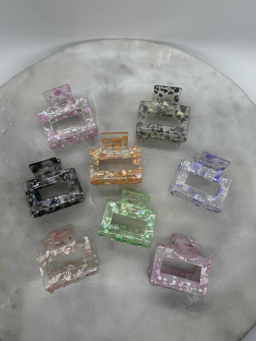 Paris Spring Hair Claws, 2" Hair Claws, Small Hair Claw Clips, Hair ...