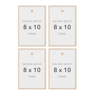 Set of 3 Natural Color Wood 8 X 10 Frames for Gallery Wall. Picture ...