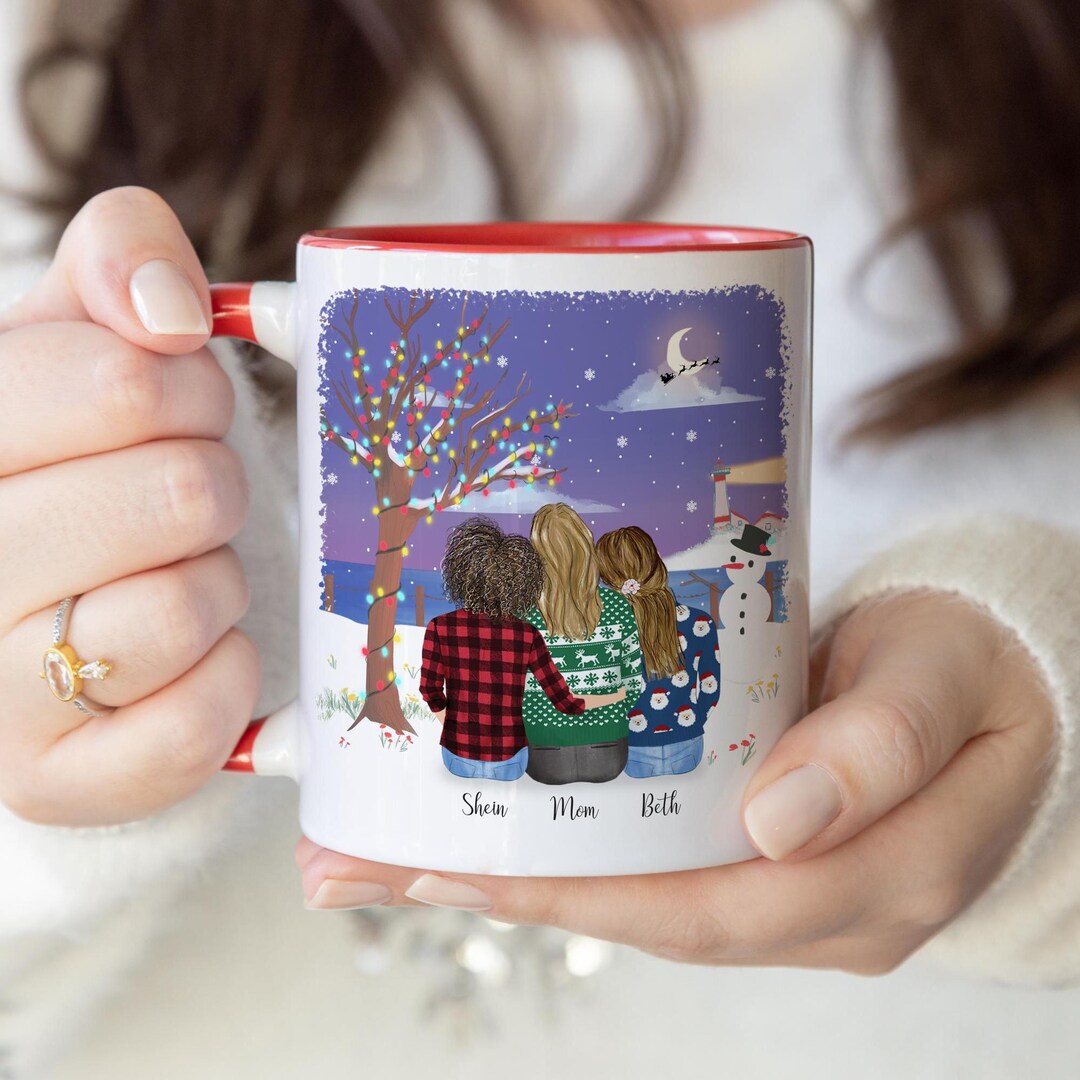 Personalized Mug With Mom & Daughter, Customizable Gift for Mom ...