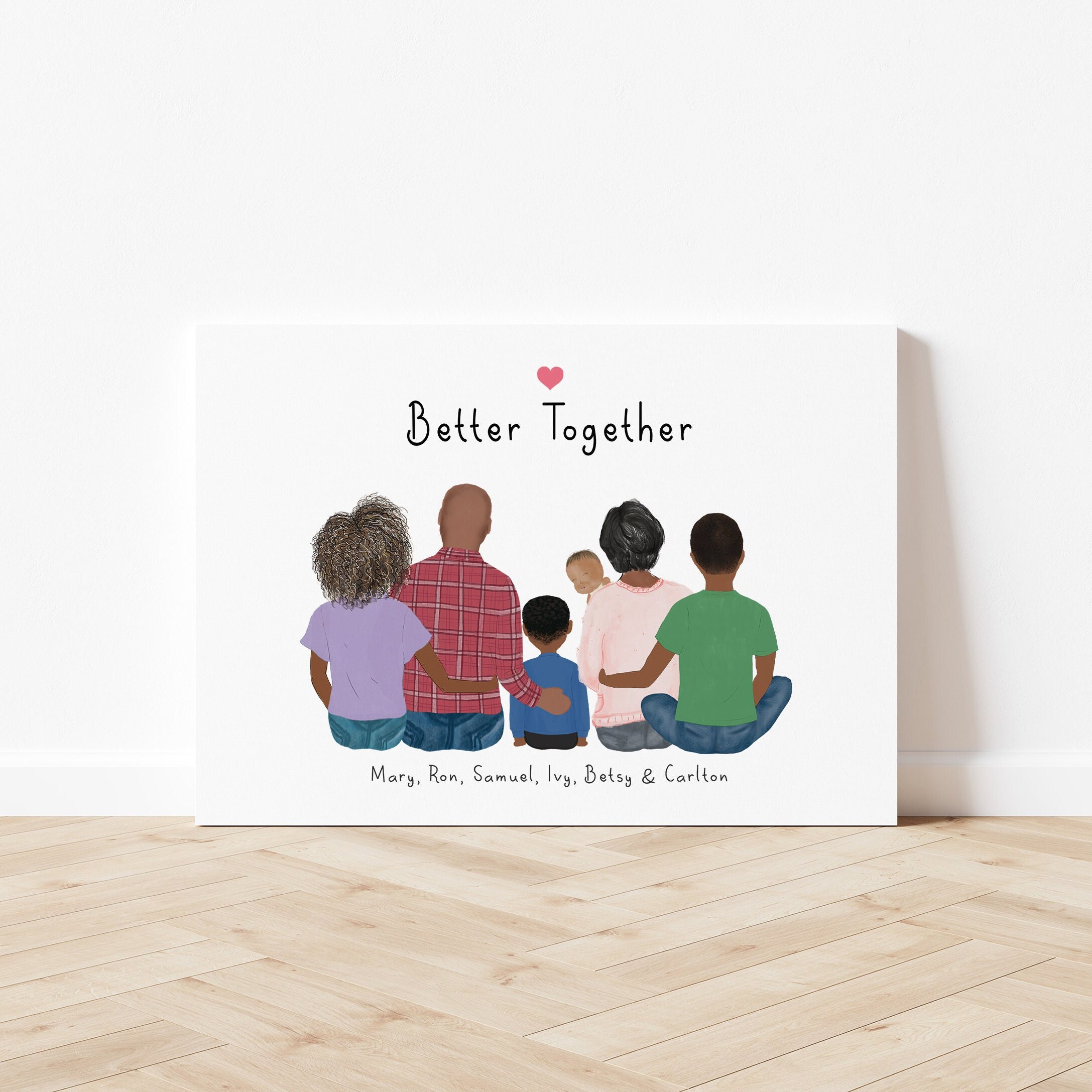 Home Décor Home & Living CREATOR Family Portrait with Kids Gift for Dad ...