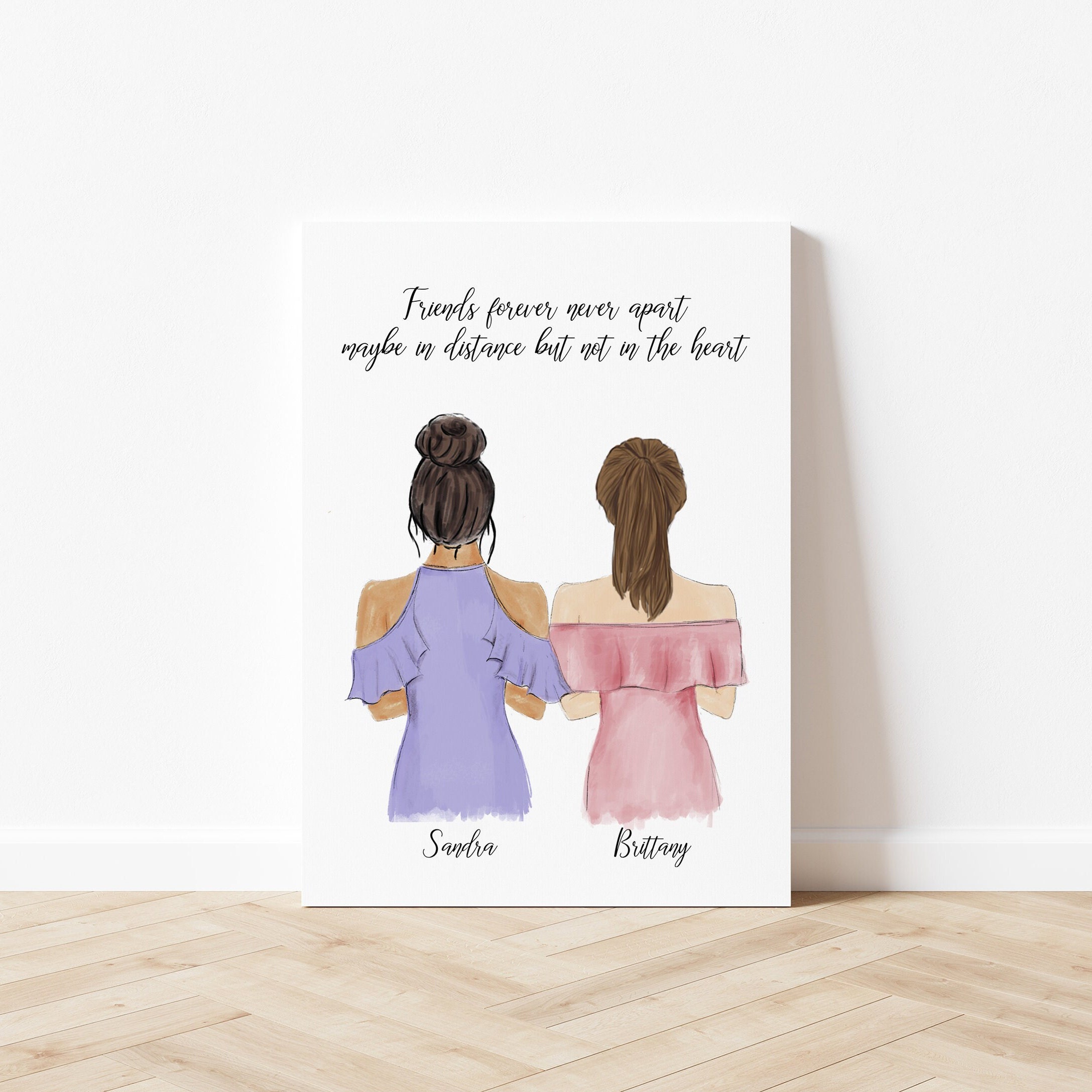 Personalized Framed Wall Art for Best Friends Birthday Gift | Etsy