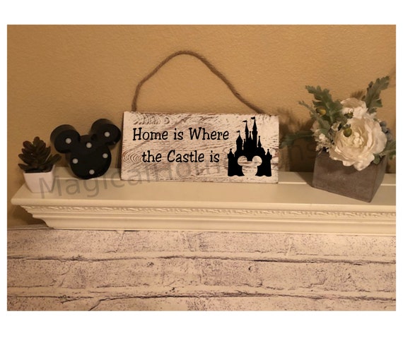 Disney Home Sign Home Decor Disney Home Decor Disney Wall | Etsy