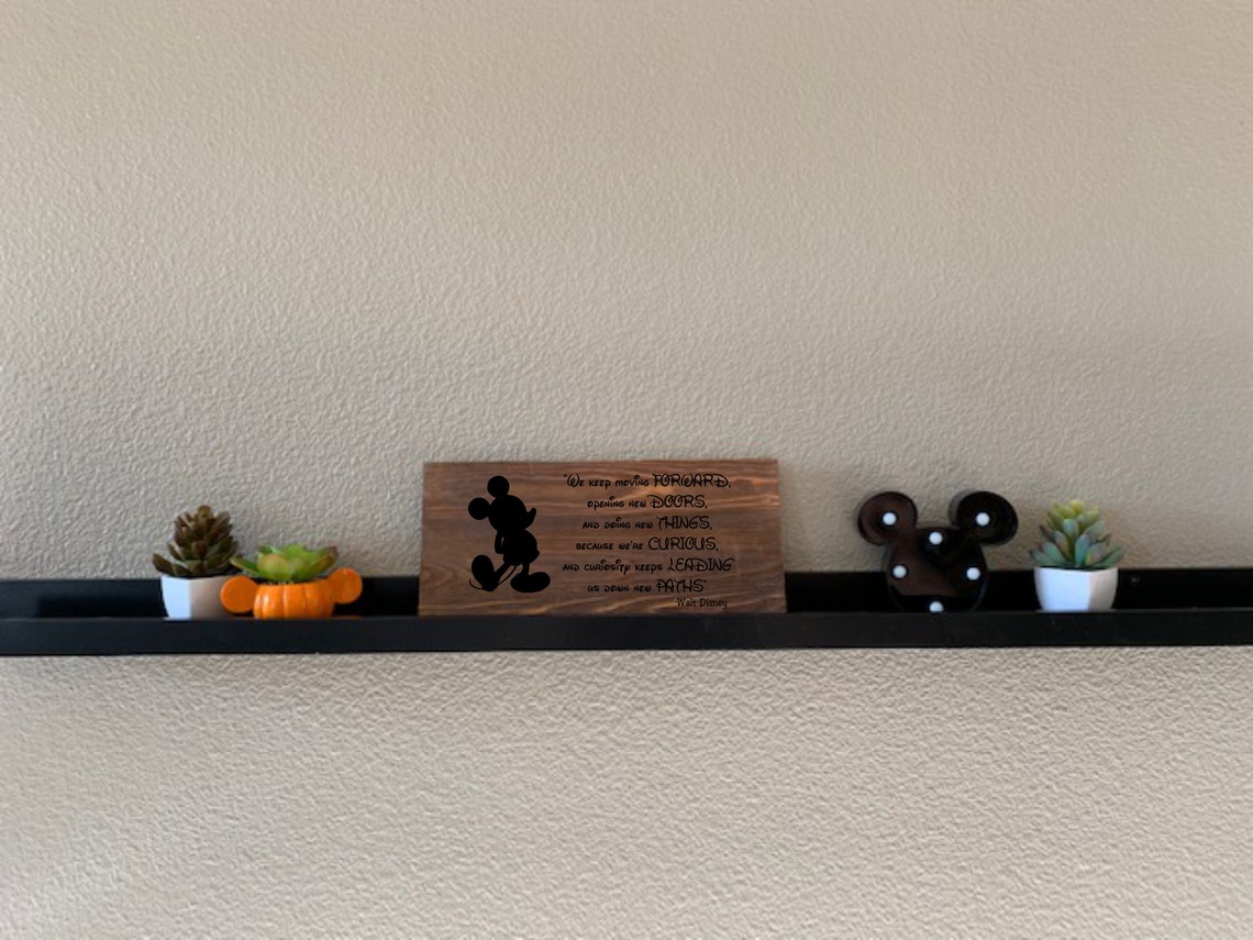 Disney Sign Walt Disney Quote Disney Home Decor Sign Rustic - Etsy