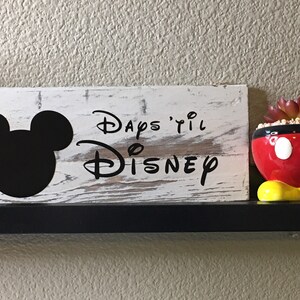 Custom Disney Sign Days til Disney Countdown Sign - Etsy