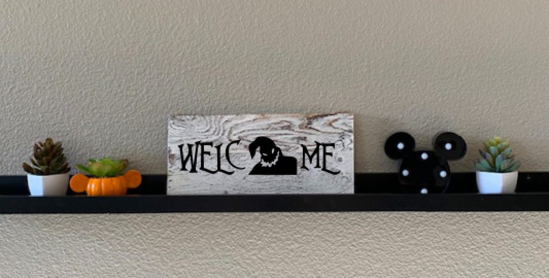 Disney Sign, Welcome Sign, Oogie Boogie - Etsy
