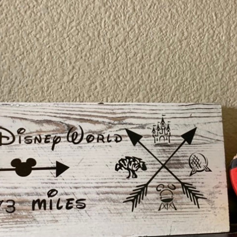 Disneyland Miles Sign - Etsy