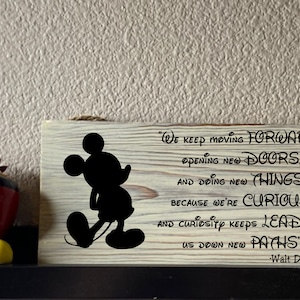 Disney Sign Walt Disney Quote Disney Home Decor Sign Rustic - Etsy