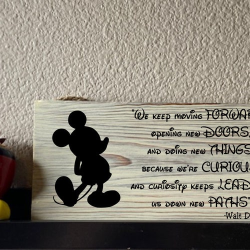 Disney Sign Walt Disney Quote Disney Home Decor Sign Rustic - Etsy