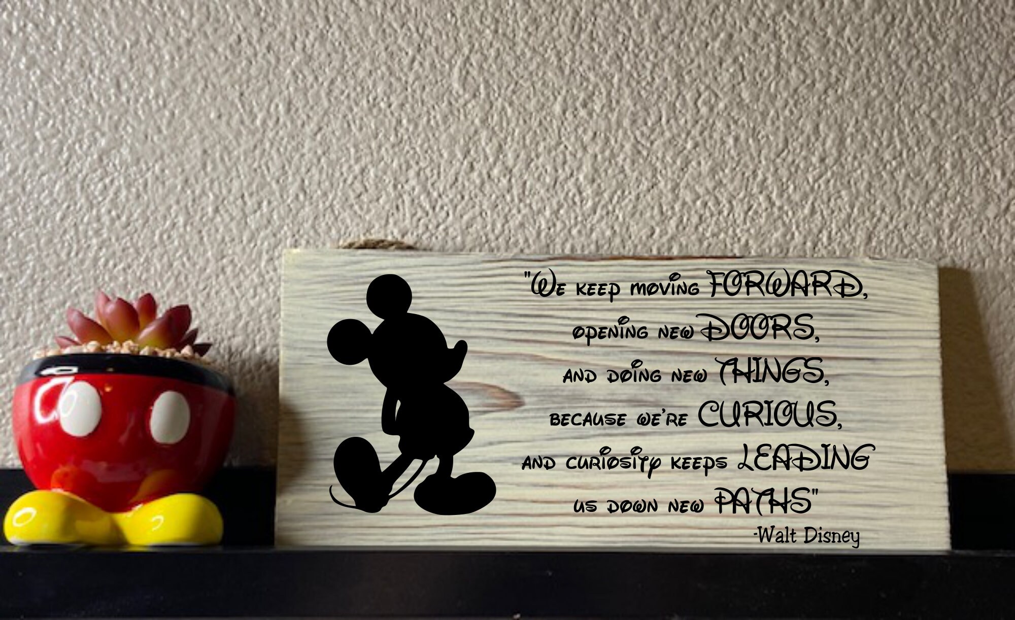Disney Sign Walt Disney Quote Disney Home Decor Sign Rustic - Etsy
