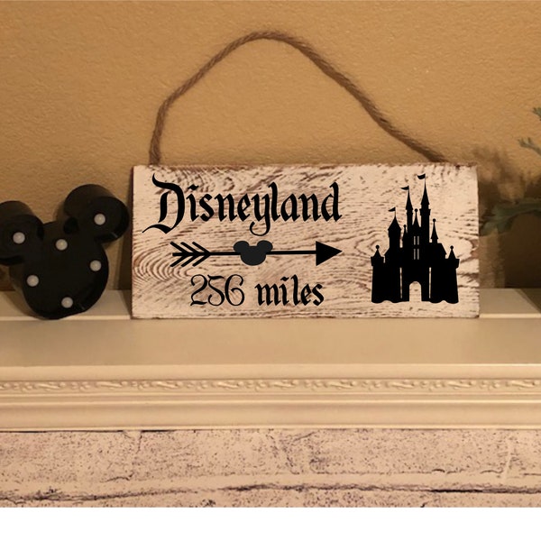 Disneyland Miles Sign - Etsy
