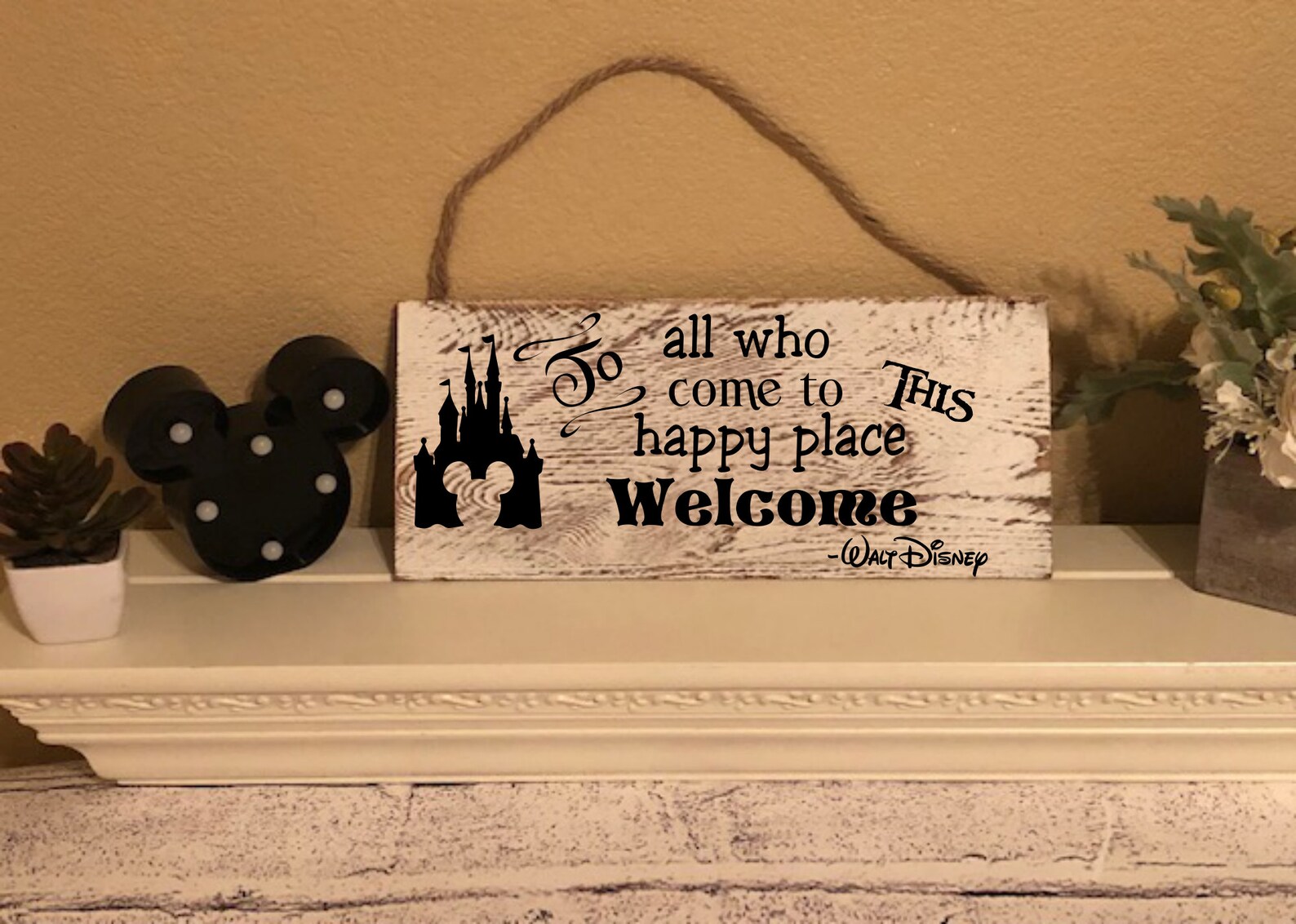 Disney Sign to All Who Come to This Happy Place Welcome - Etsy