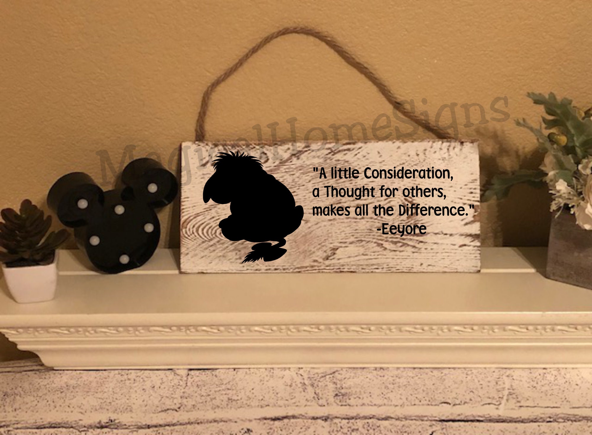 Eeyore Home Decor Sign Disney Home Decor Home Decor Winnie | Etsy