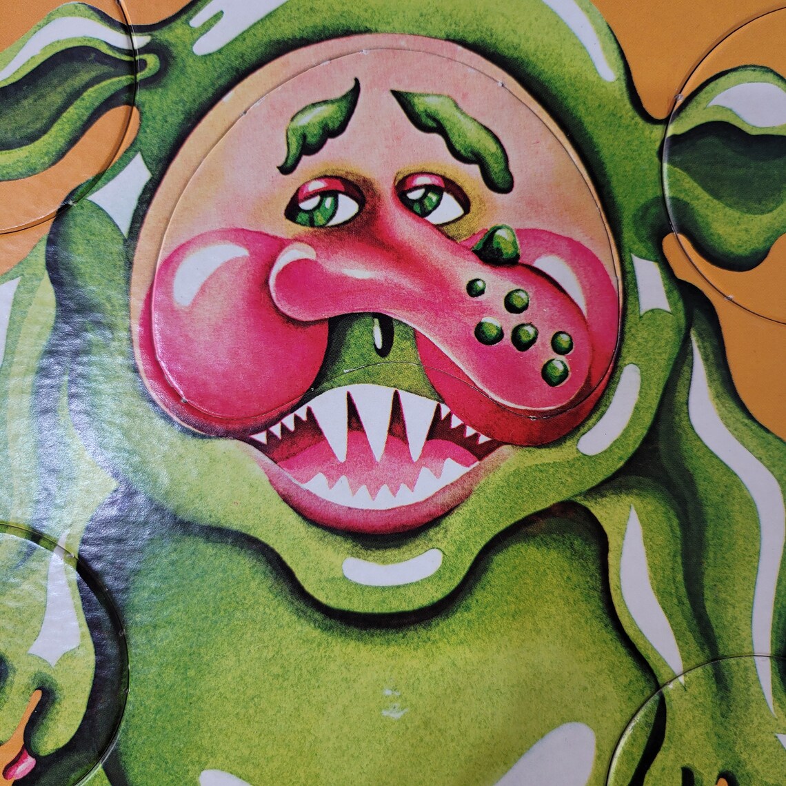 Monster Maker 1977 Lime Green Monster Game Board - Etsy