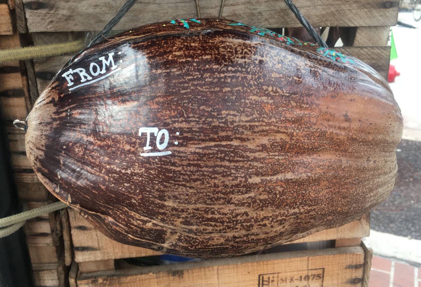 Hand Painted Black and White KEY WEST COCONUTS - Etsy