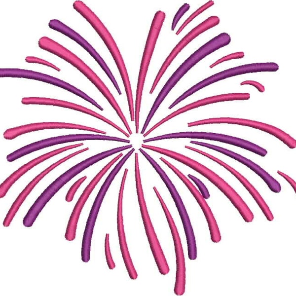 Firework Embroidery - Etsy
