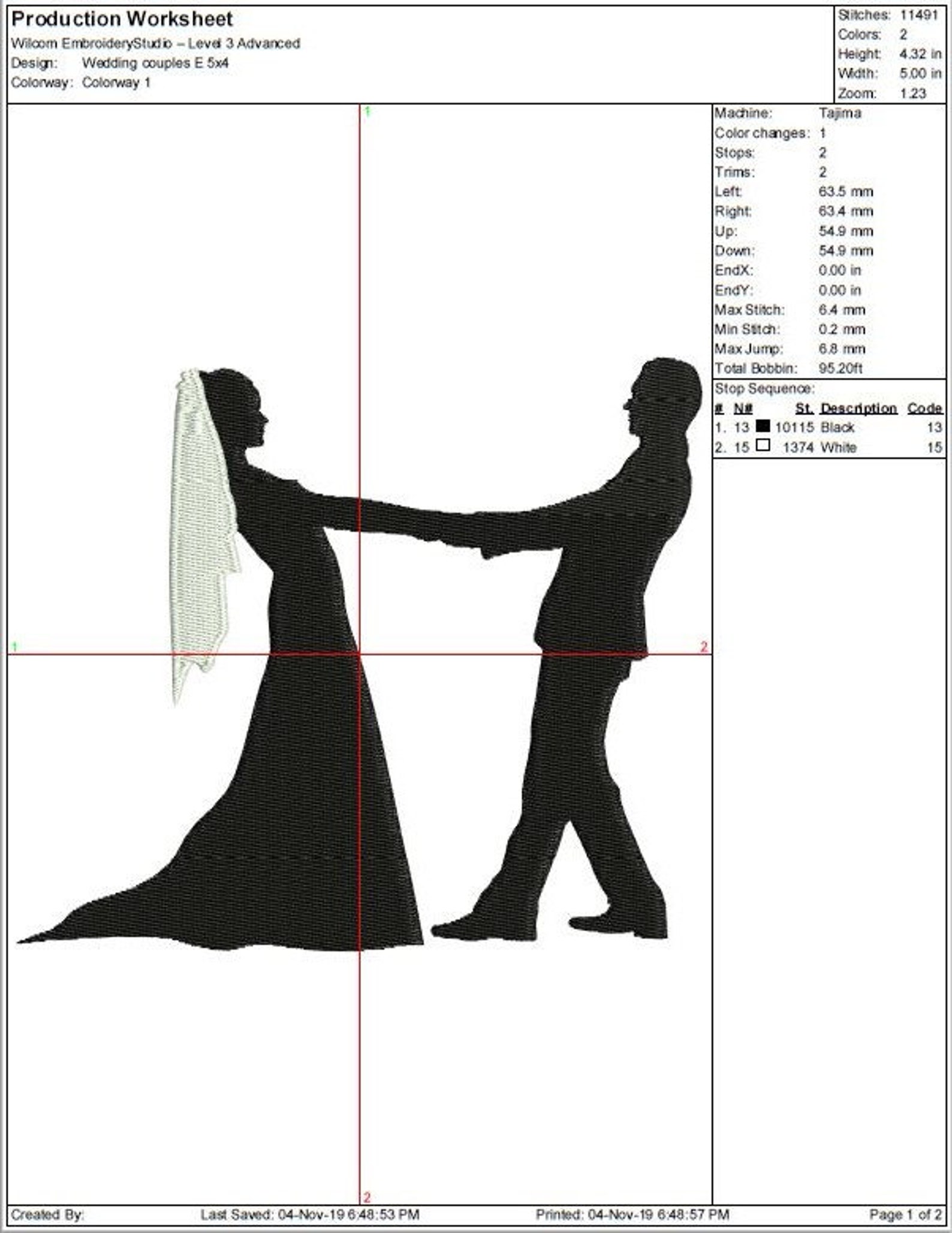 Wedding Couple Embroidery Design 4 Sizes Designsbyhocane - Etsy