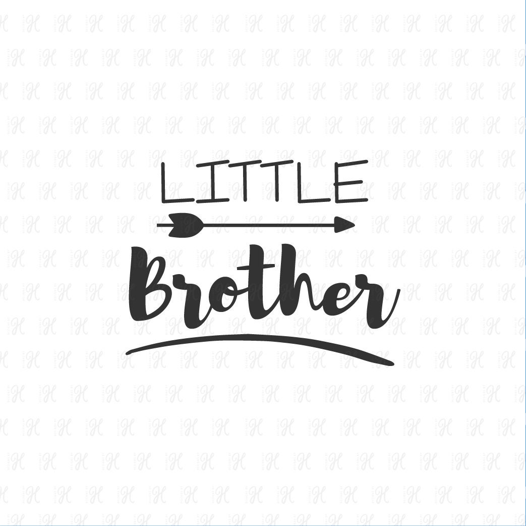 Little Brother Svg, Dxf, Png. Eps and Ai Cut File, Vector Art ...