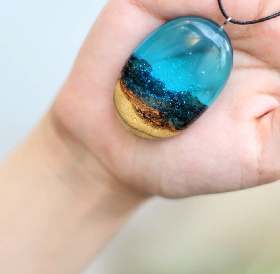 Lovely Ocean Scene Necklace Special Unisex Gift for her or | Etsy