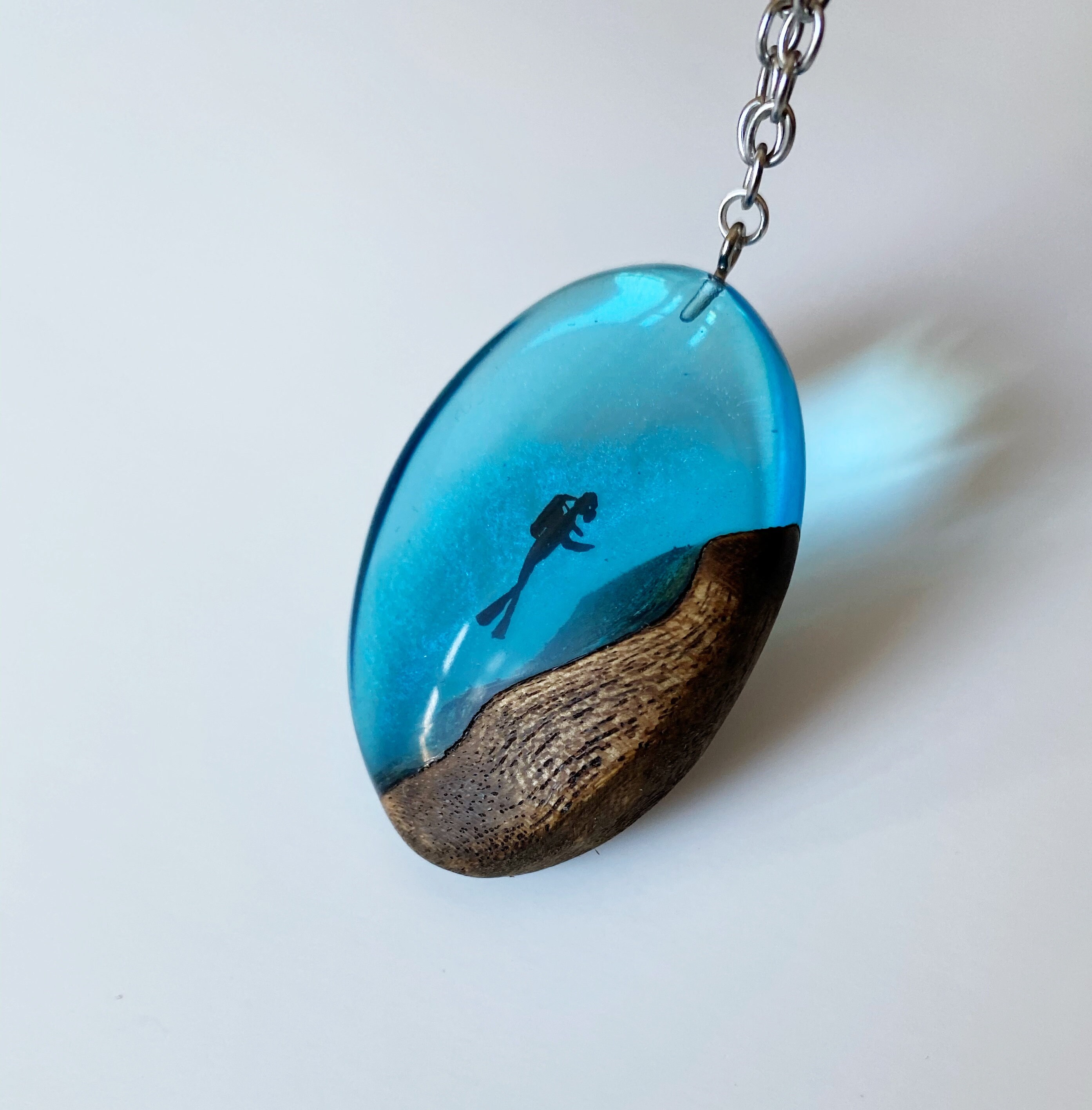 Scuba Diving Gift Scuba Diver Necklace Swimmer Gift Unique - Etsy